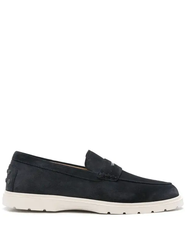 TOD'S Suede Loafers - Blue