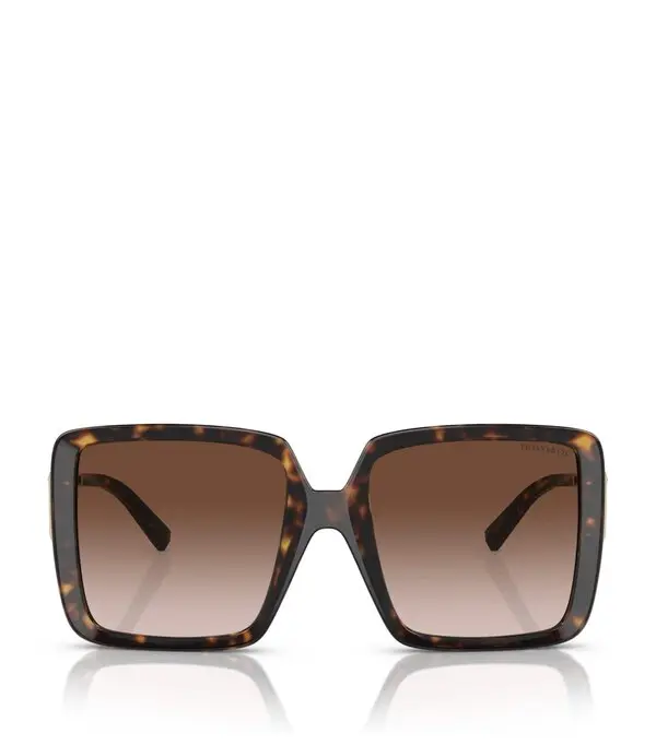 Tiffany & Co. Oversized Square Sunglasses - Brown