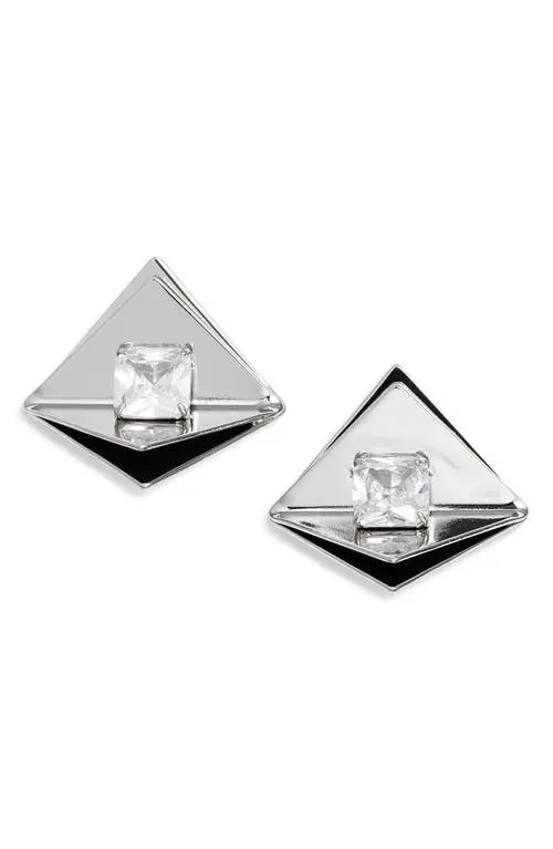Lele Sadoughi Geo Crystal Drop Earrings