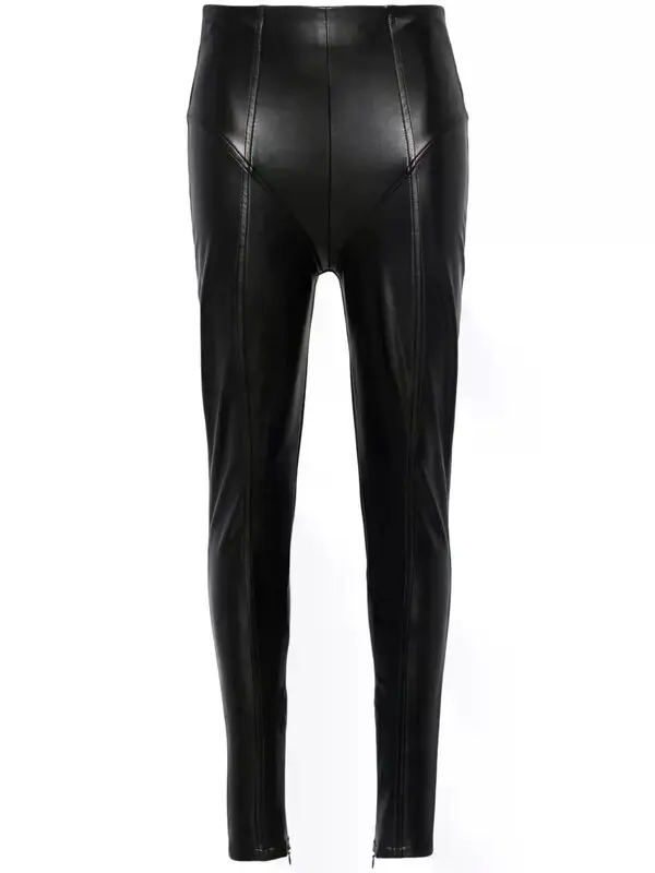 MURMUR Shape Faux-leather Leggings