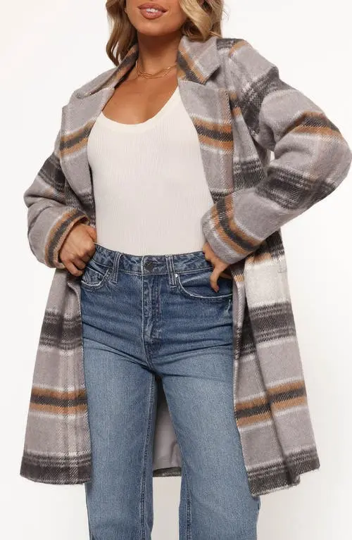 PETAL & PUP Zella Plaid Coat