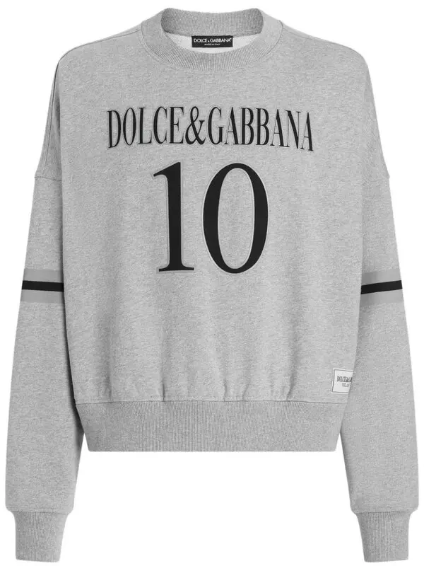 Dolce & Gabbana Logo-print Hoodie - Grey