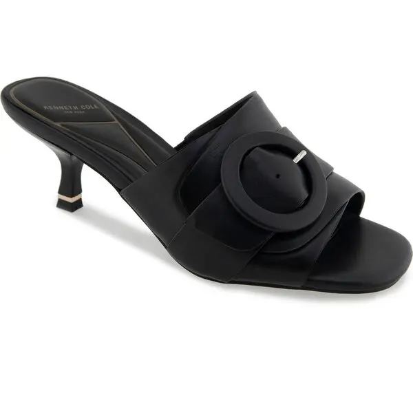 KENNETH COLE Valentina Sandal - Black Leather