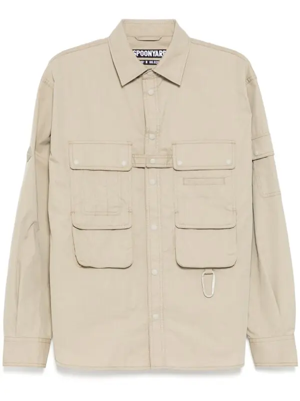 SPOONYARD Multi-pocket Shirt - Neutrals