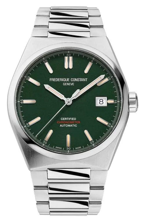 FREDERIQUE CONSTANT Highlife Automatic Cosc Bracelet Watch - Silverone