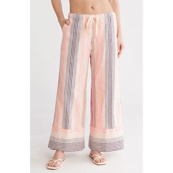 LEMLEM Desta Stripe Wide Leg Pants