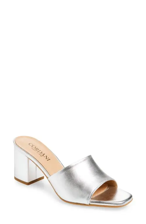 Cordani Irina Suede Slide Sandal - Argento