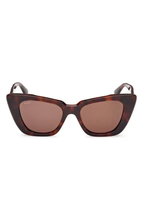 Max Mara Glimpse5 50mm Polarized Sunglasses - Dark Havana / Brown