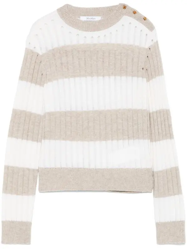 Max Mara Alfeo Striped Sweater - Neutrals