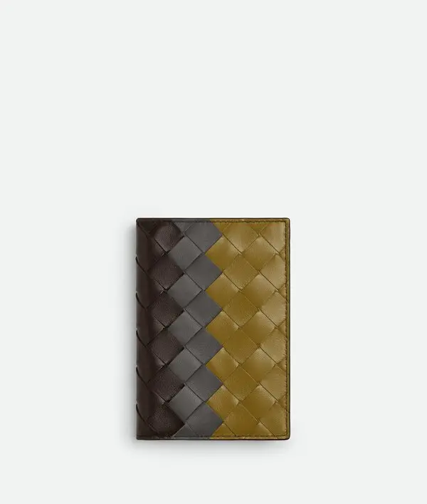 Bottega Veneta Intrecciato Passport Case - Fondant/lapilli/limonite