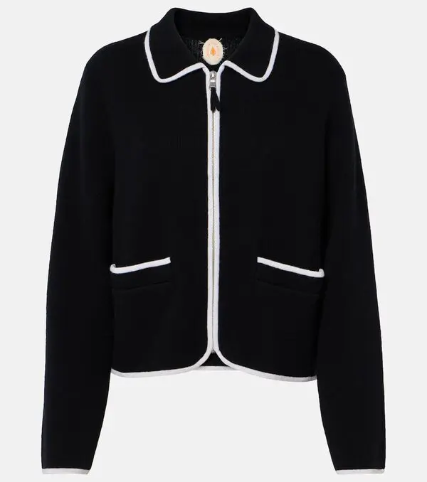 Jardin Des Orangers Wool And Cashmere Zip-up Sweater
