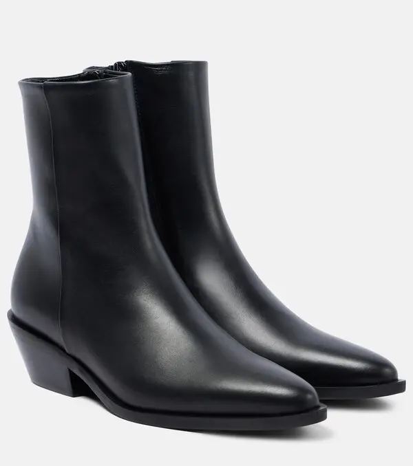 A.emery Hudson Leather Ankle Boots