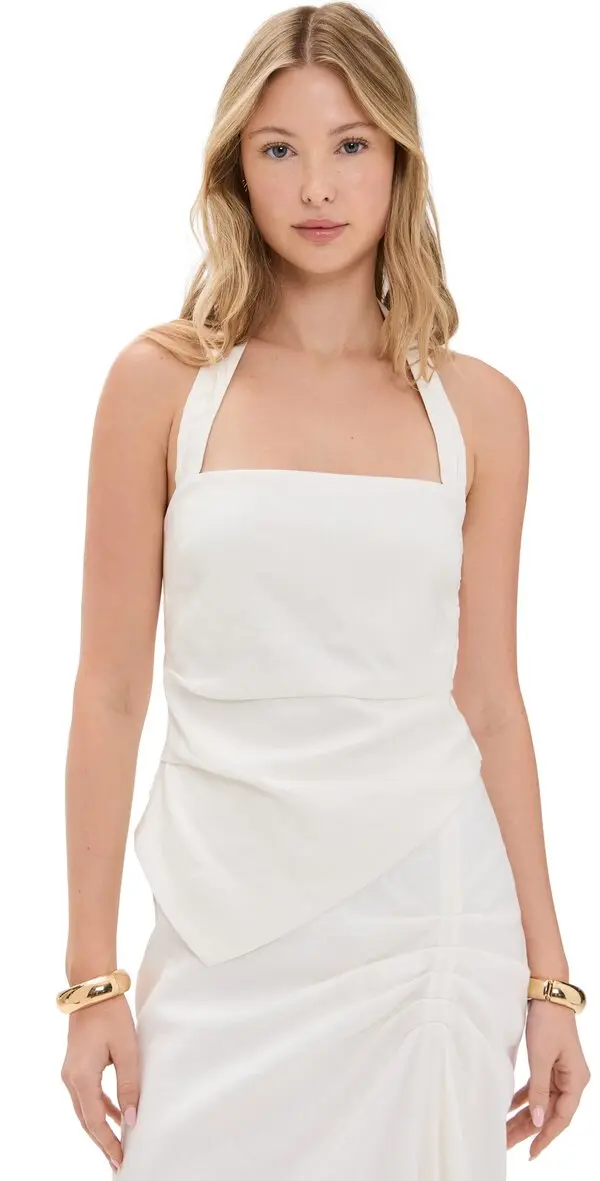 Sir The Label Dorian Halter Top - Ivory