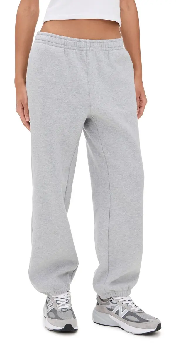 REFORMATION Skye Boyfriend Sweatpants - Heather Grey