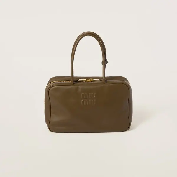 Miu Miu Leather Handbag - Tundra