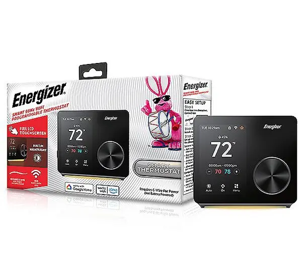 ENERGIZER Smart Wifi Thermostat With Nightlight