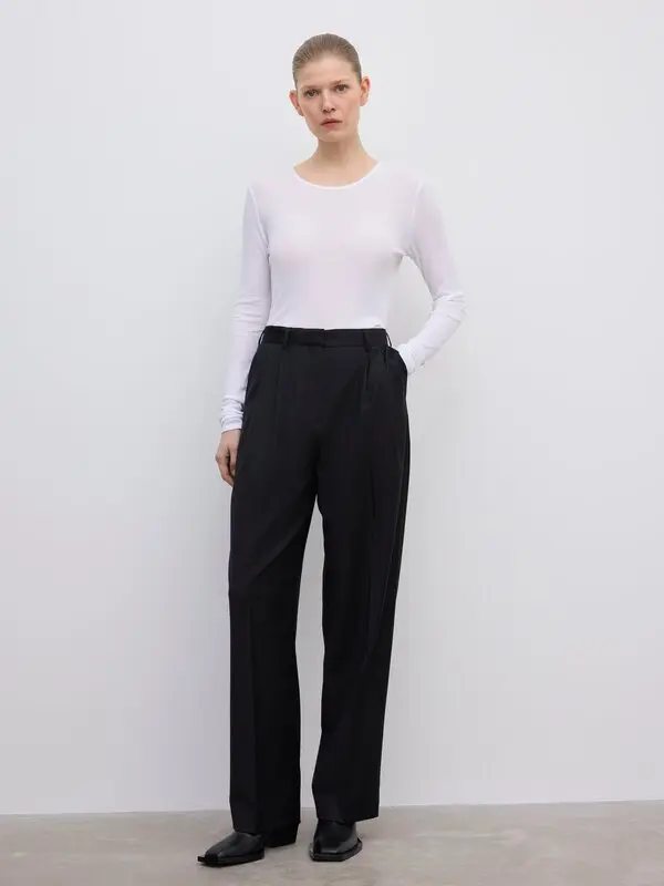 HOUSE OF DAGMAR Lyocell Top - White