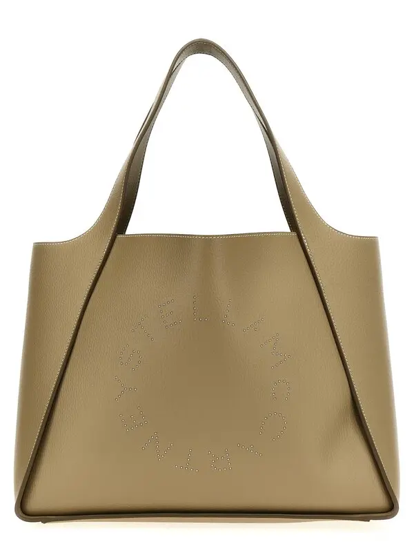 Stella Mccartney Logo Shopping Bag In Gray 23% Off Editorialist