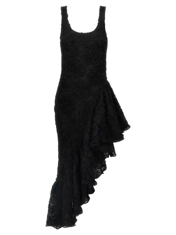 Remain Birger Christensen Flower Mesh Ruffle Dress