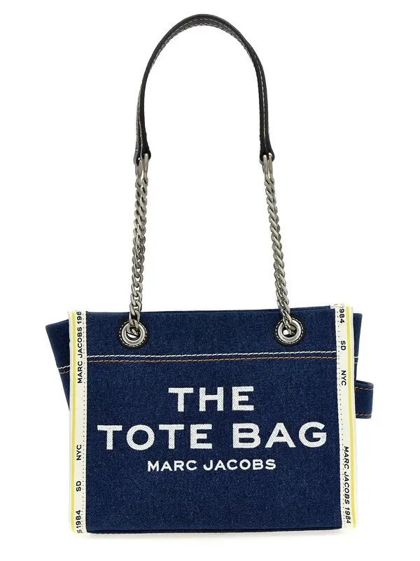 Marc Jacobs Denim Chain Small Tote - Blue