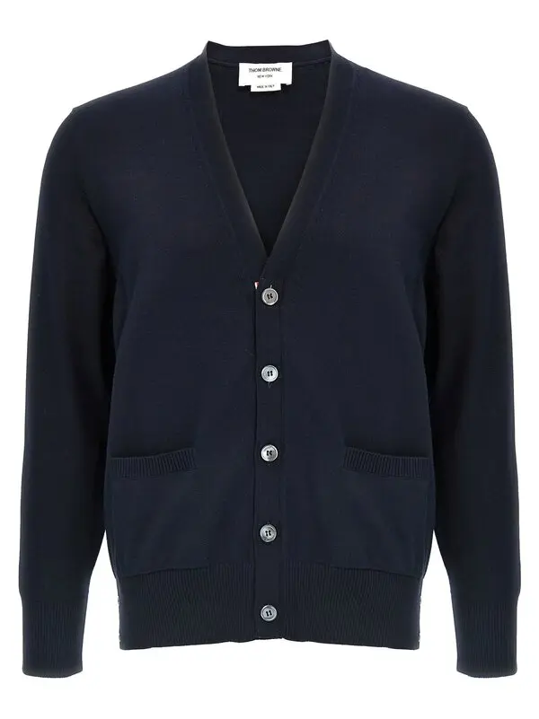 Thom Browne 4-bar Cotton Cardigan