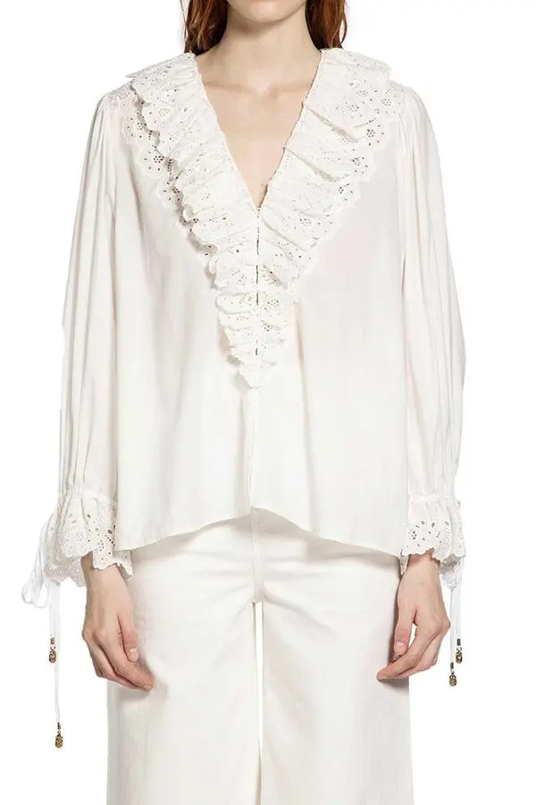 Chloé Shirt With Rouges - White