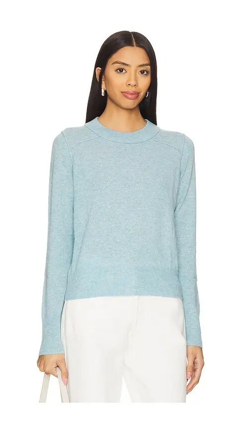 Autumn Cashmere Cropped Crew With Reversed Seams