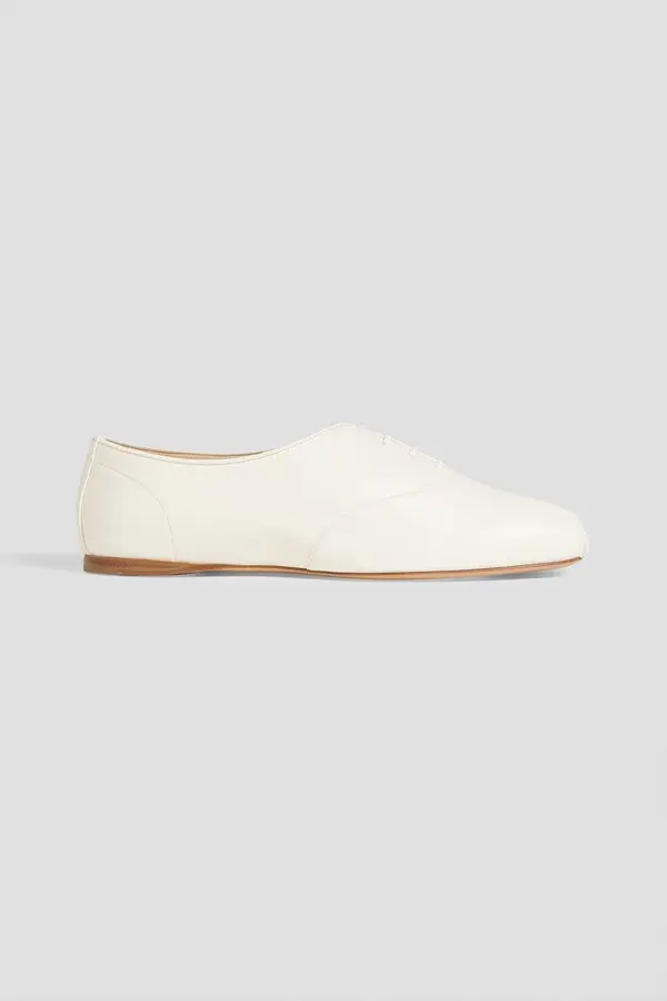 Gabriela Hearst Maya Leather Flats - Ivory