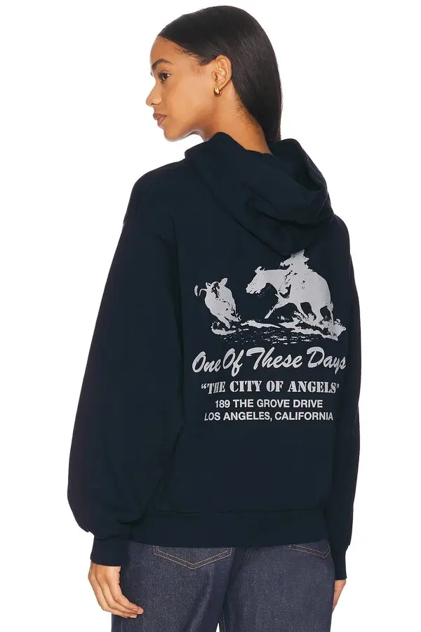 ONE OF THESE DAYS X City Of Angels Hoodie - Washed Navy