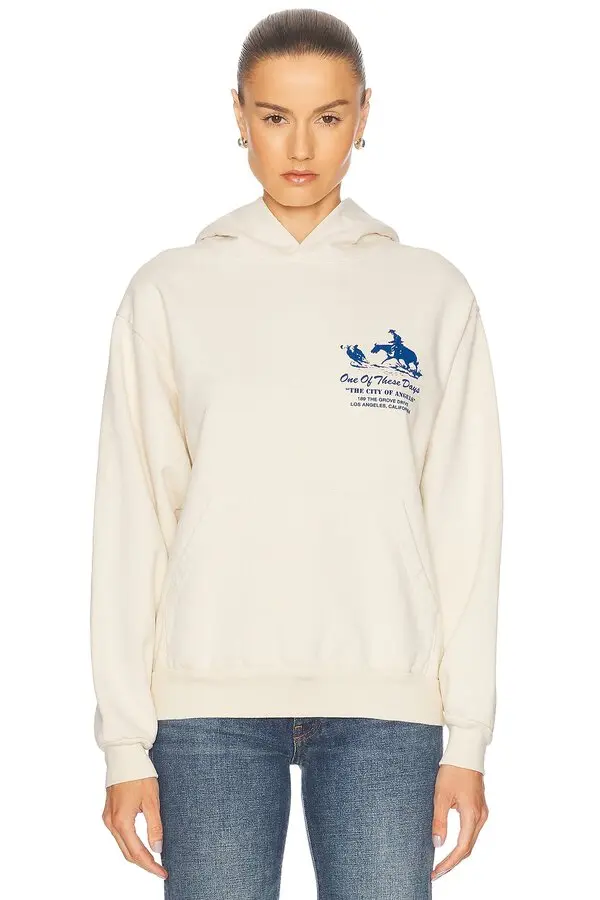 ONE OF THESE DAYS X City Of Angels Hoodie - Washed Bone