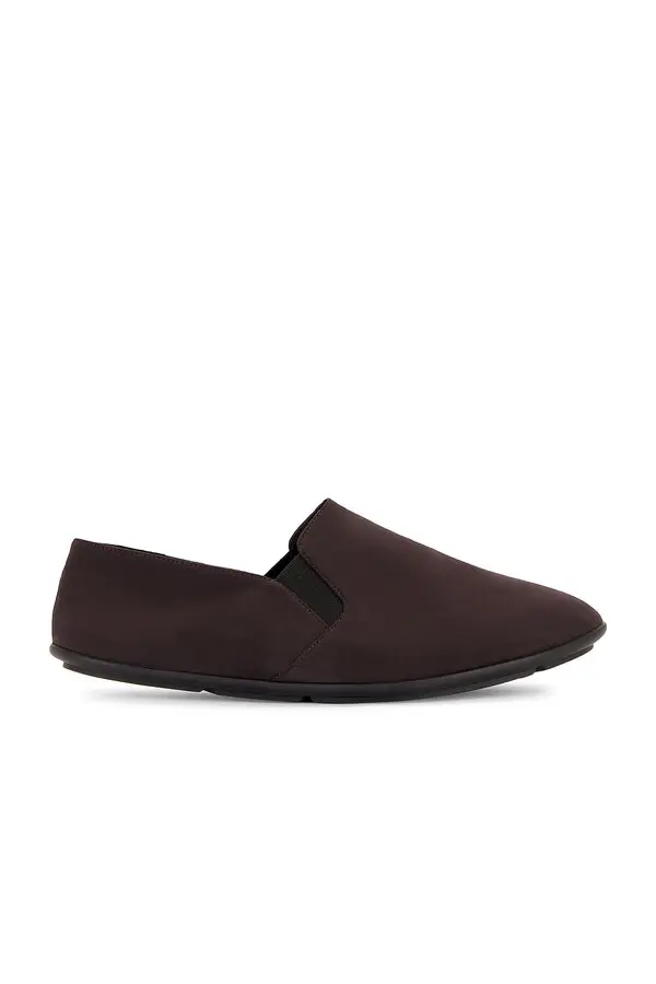 THE ROW Vincit Slip On Flat - Dark Brown