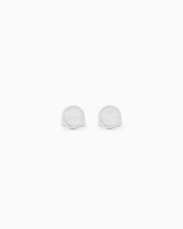 Giorgio Armani Mother-of-pearl And Sterling Silver Cufflinks