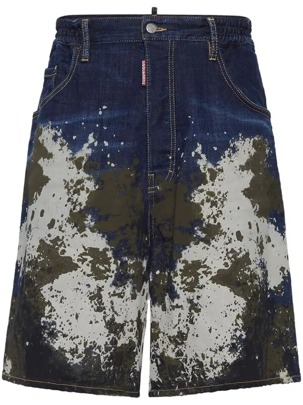 Dsquared2 Stretch-cotton Denim Shorts - Blue