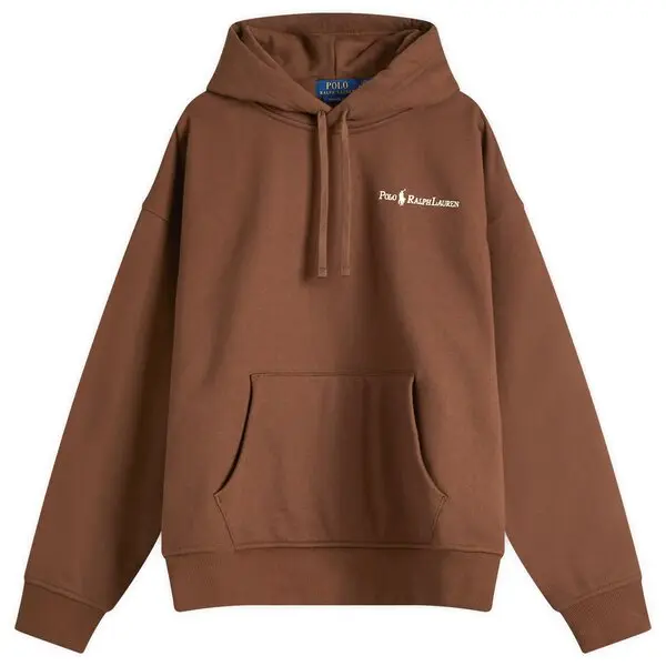 Ralph Lauren Heavyweight Fleece Logo Hoodie - Chocolate Mousse