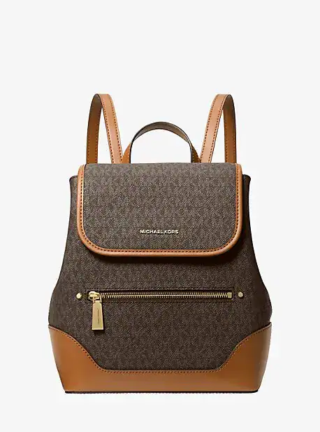 Michael Kors Harrison Medium Logo Backpack In Brown - 61% Off | Editorialist