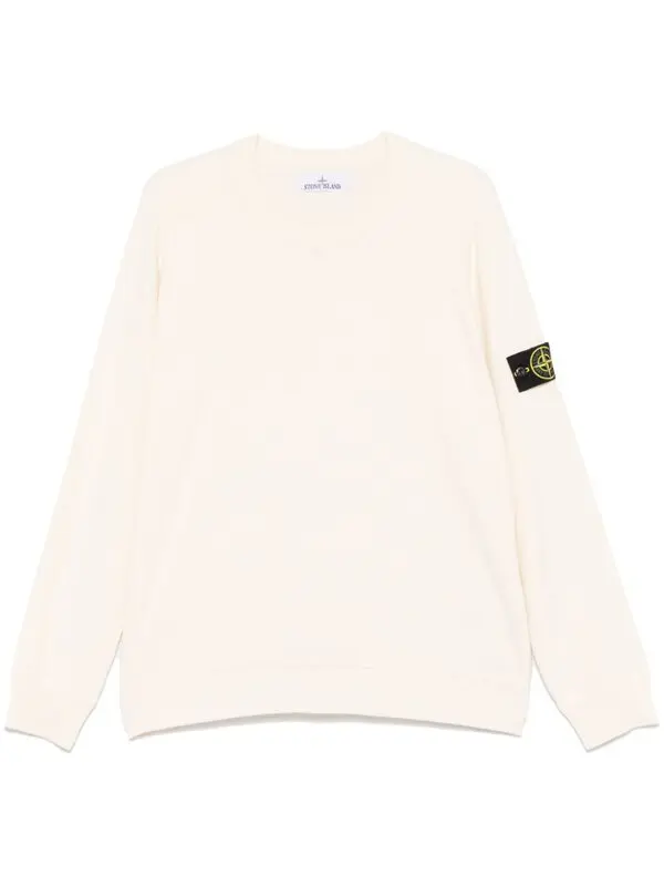 Stone Island Compass Badge Sweater - Neutrals