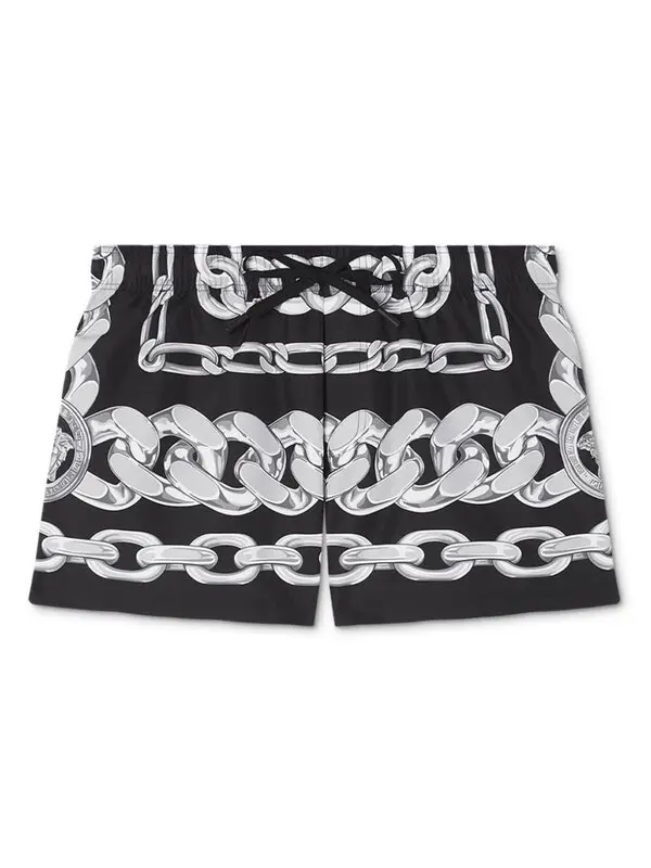 Versace Medusa Chains Swim Shorts - Black