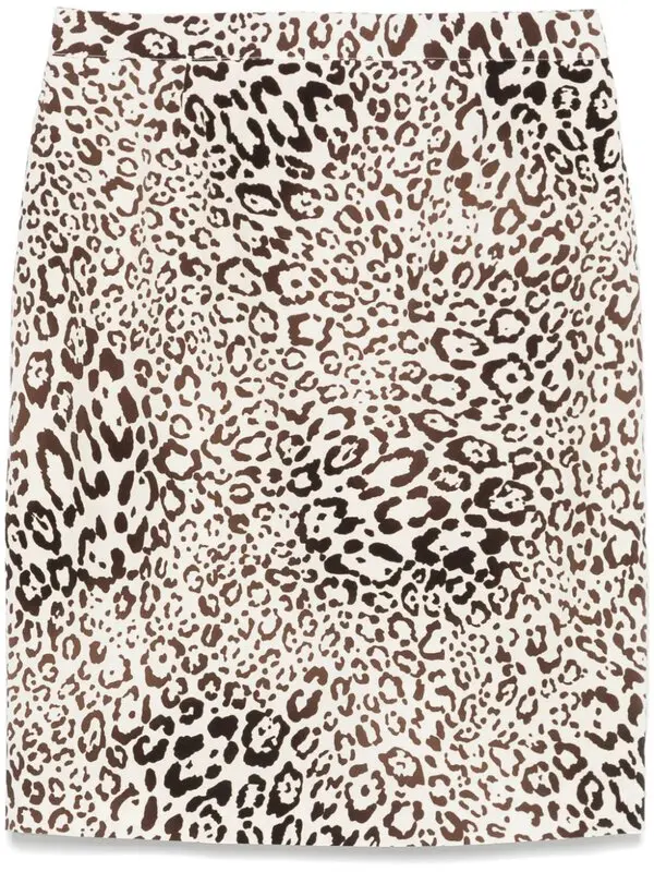 Alessandra Rich Leopard-print Mini Skirt