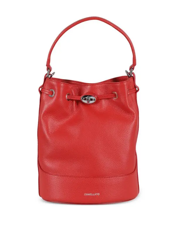 ZANELLATO Twist-lock Bucket Bag - Red