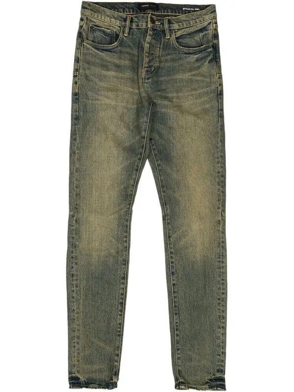PURPLE BRAND Sand Dune Cross Dk Indigo Skinny Jeans