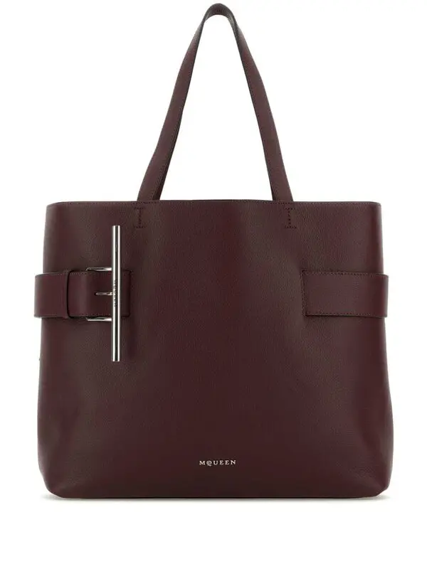 Alexander McQueen Tyrian T-bar Tote Bag - Brown