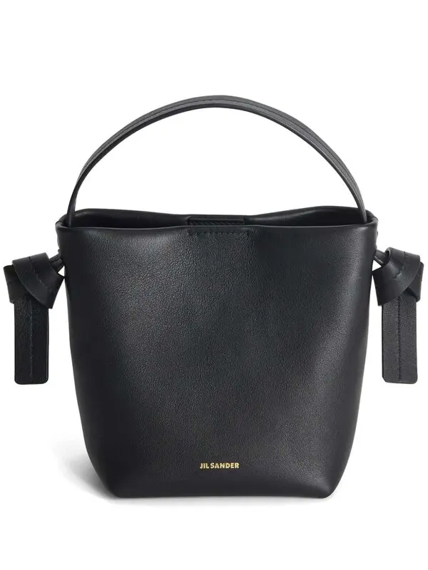 JIL SANDER Knot Hobo Mini - Black