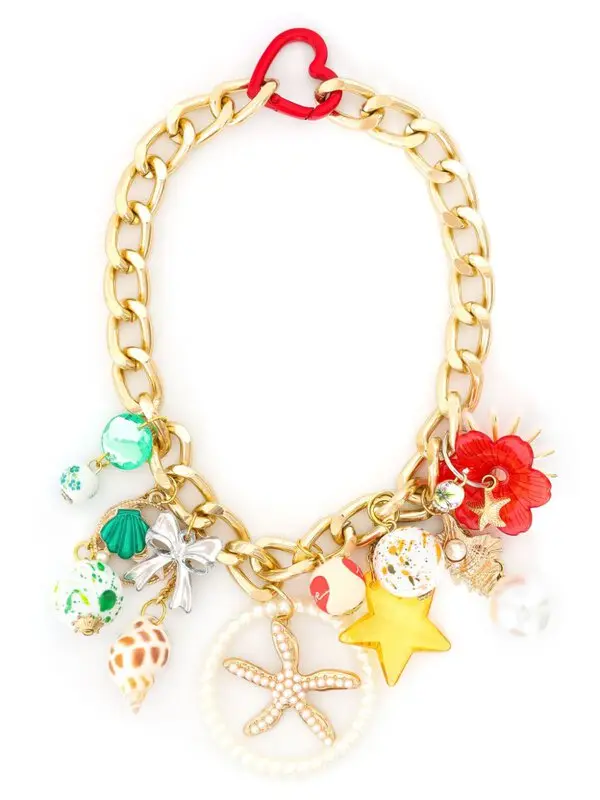 AMIR SLAMA BIJOUX Amir Slama Appliqué-detail Necklace - Gold
