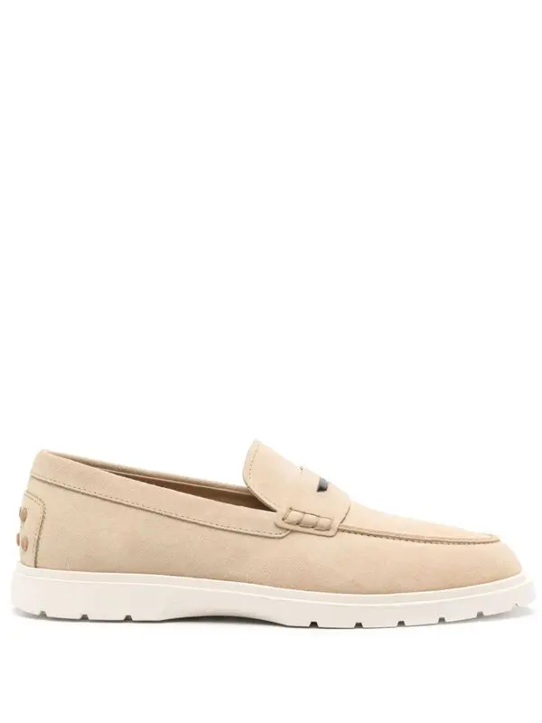 TOD'S Suede Loafers - Neutrals