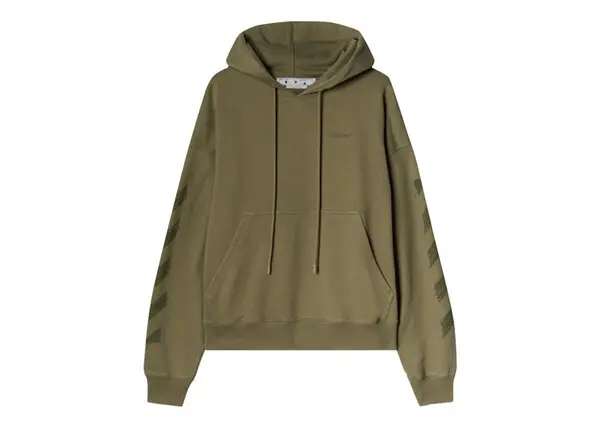 Off-White Scribble Logo Skate Hoodie - Khaki