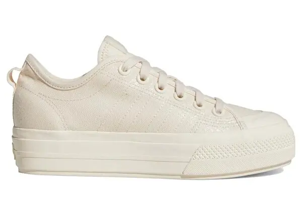 Adidas Nizza Rf Platform Low Sneakers - Wonder White/cream White