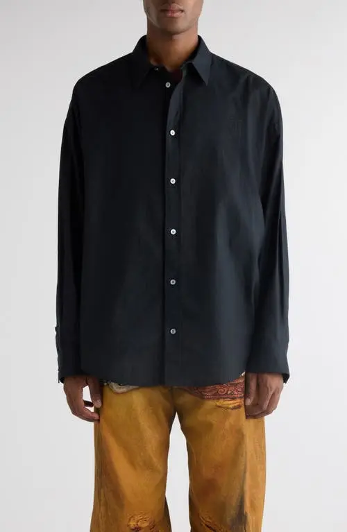 Acne Studios Oversize Solid Cotton Button-up Shirt