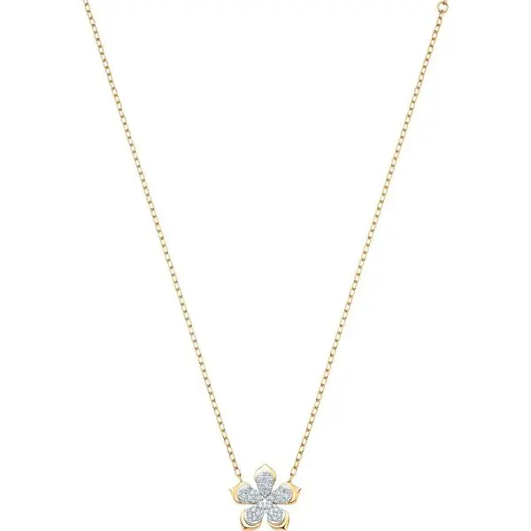 Sara Weinstock Lierre Diamond Pavé Flower Pendant Necklace - Yellow Gold/diamond