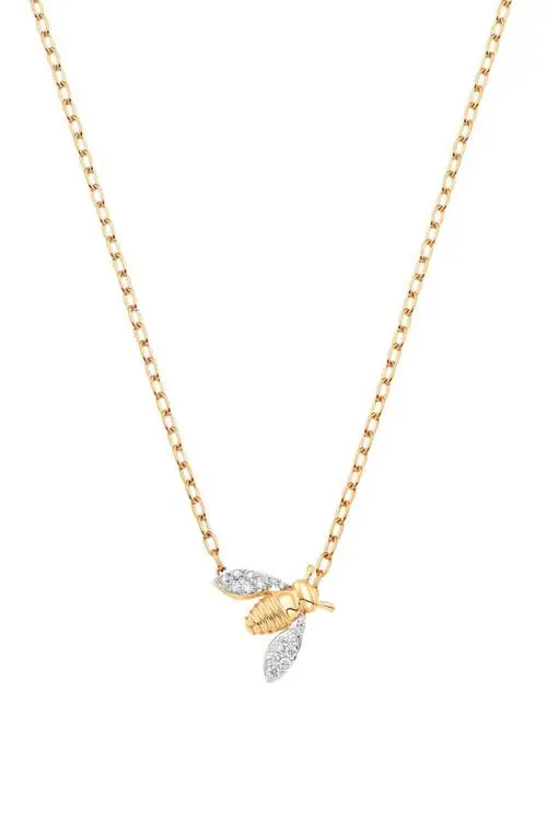 Sara Weinstock Queen Bee Pave Petite Necklace