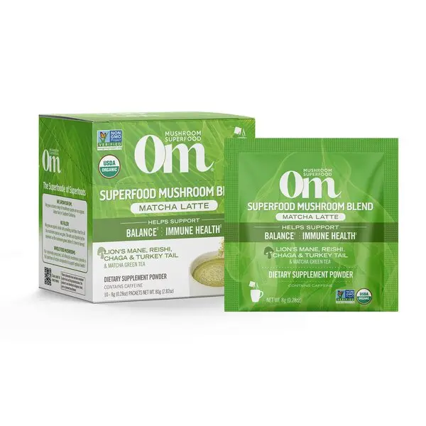 OM MUSHROOM Powered Matcha Latte 10 Packs